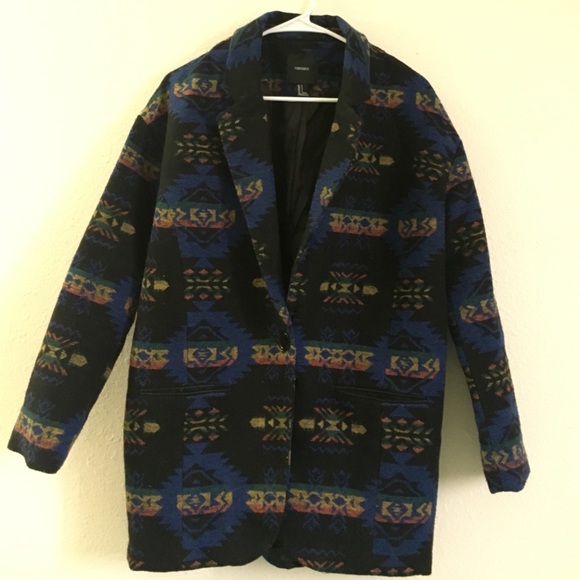 Forever 21 | Jackets & Coats | Womens Western Aztec Print Blazer | Poshmark